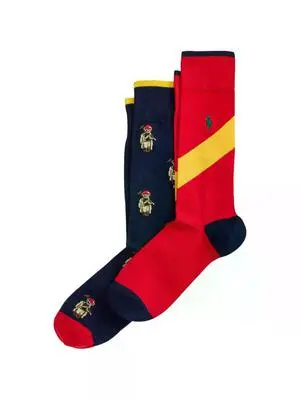 Polo Ralph Lauren Embroidered Socks Set - Blue