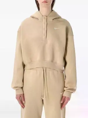 Nike Hooded Half-button Hoodie - Neutrals