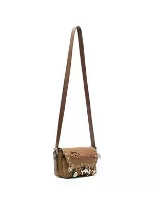 Blumarine Charm-detail Shoulder Bag - Neutrals