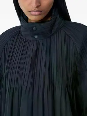 Issey Miyake High-neck Pleated Coat