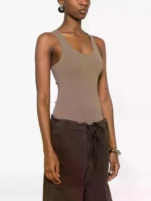ENTIRE STUDIOS Sleeveless Bodysuit - Brown