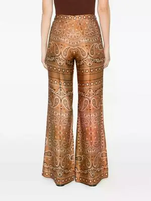 Sandro Paisley Palazzo Pants