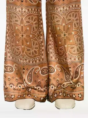 Sandro Paisley Palazzo Pants