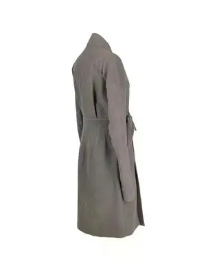 Rick Owens 2009 V-neck Belted Coat