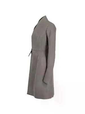 Rick Owens 2009 V-neck Belted Coat