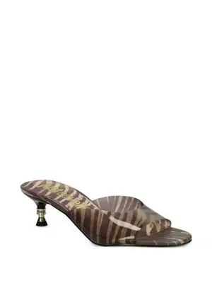 Just Cavalli Zebra-print Kitten Heel Sandals