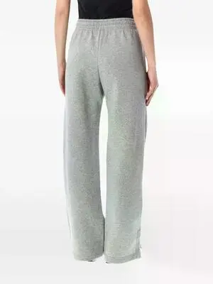 Nike Logo-detail Wide-leg Track Pants - Grey