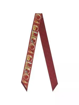 Gucci Printed Silk Twill Ribbon - Red