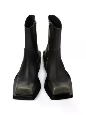 Camper Ankle Boots With Square Toe - Black
