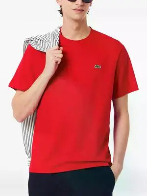 Lacoste Logo-patch Crew-neck T-shirt - Red