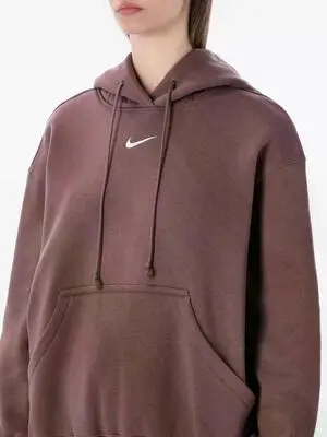 Nike Logo-detailed Hoodie - Brown