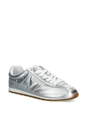 Guess Logo Lace-up Sneakers - Silver