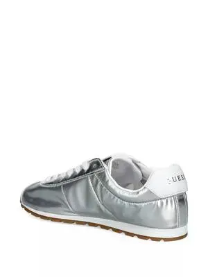 Guess Logo Lace-up Sneakers - Silver