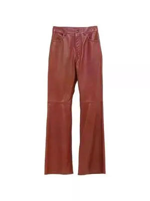 Chloé Belt-loop Leather Trousers