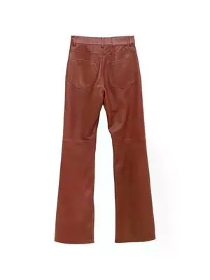 Chloé Belt-loop Leather Trousers
