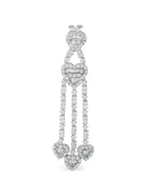 LB EXCLUSIVE Diamond Heart Drop Earrings