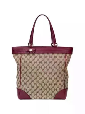 Gucci Patterned Top Handle Tote Bag