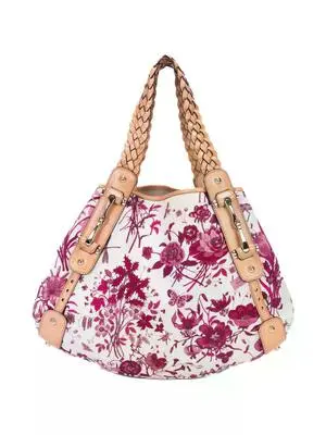 Gucci Pelham Floral Print Tote Bag With Braided Handle
