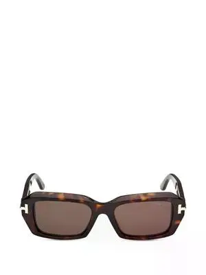 TOM FORD Rectangle-frame Sunglasses - Brown