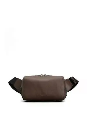 TOD'S Logo-detail Messenger Bag - Brown