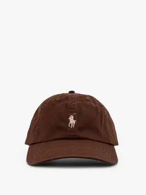 Polo Ralph Lauren Cotton Cap With Embroidered Logo - Brown
