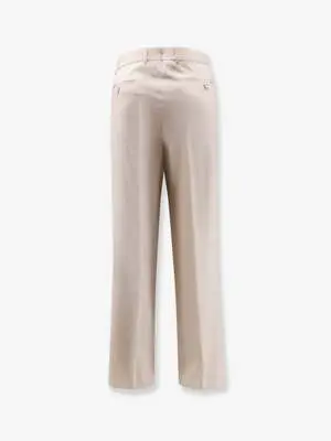 TOM FORD Wool, Cashmere And Silk Trousers - Beige