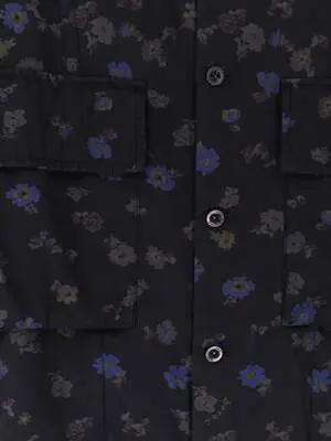 Sacai Cotton Blend Shirt With Floral Print