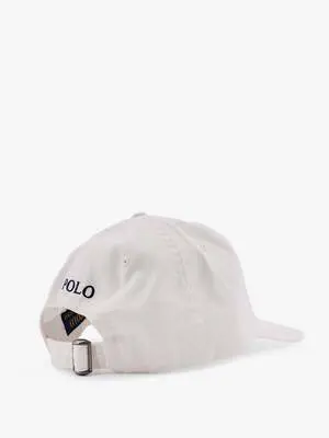 Polo Ralph Lauren Cotton Cap With Embroidered Logo - White