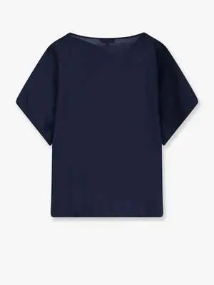 Soeur Issa Top In Linen Blend - Blue