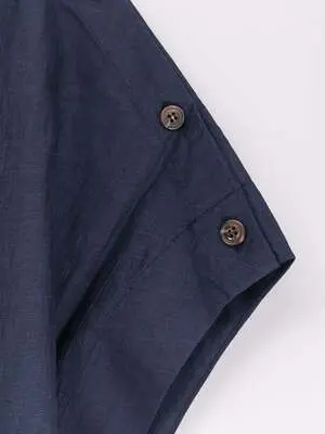 Soeur Issa Top In Linen Blend - Blue