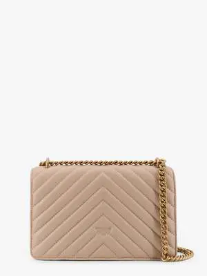 Pinko Love One Mini Quilted Leather Shoulder Bag