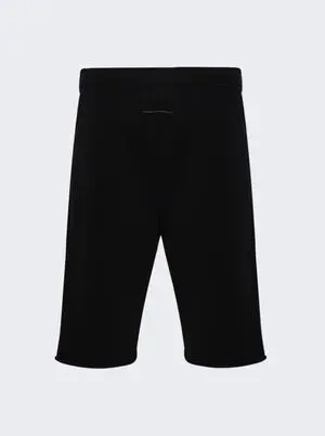 MAISON MARGIELA Logo Patch Relaxed Fit Shorts - Black