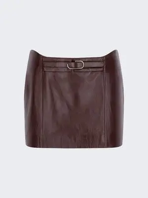 Zeynep Arçay 70's Mini Leather Skirt