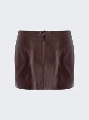 Zeynep Arçay 70's Mini Leather Skirt