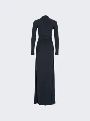 Zeynep Arçay Bow Neck Maxi Jersey Dress
