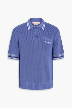 Marni Ribbed Cotton Polo Shirt