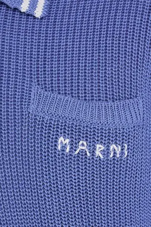 Marni Ribbed Cotton Polo Shirt