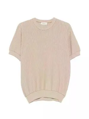 PIACENZA CASHMERE 1733 Short Sleeve Fine Knit Top