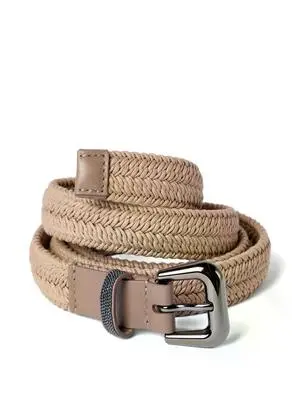 Brunello Cucinelli Braided Belt - Neutrals