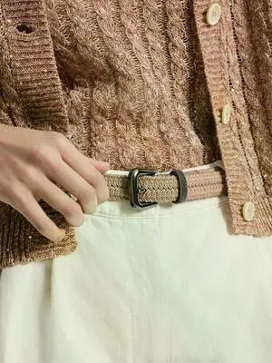 Brunello Cucinelli Braided Belt - Neutrals