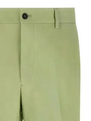 Prada Stretched Pleat Poplin Trousers