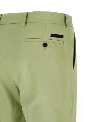 Prada Stretched Pleat Poplin Trousers