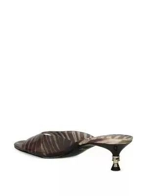 Just Cavalli Zebra-print Kitten Heel Sandals