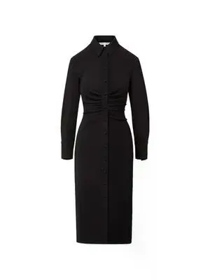 Veronica Beard Loxley Button Midi Dress