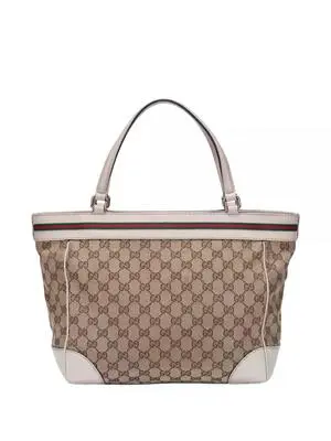 Gucci Mayfair Logo Stripe Tote Bag