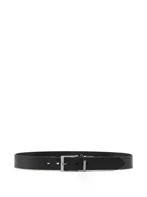LES DEUX Leather Belt - Black