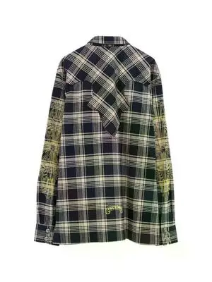 AMAL GUESSOUS Plaid Chest-pocket Shirt