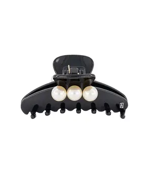 Alexandre De Paris Pearl Claw Clip - Black
