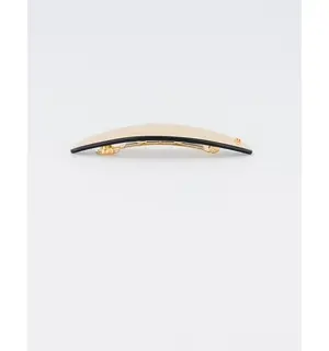 Alexandre De Paris Panama Acetate Barrette - Beige