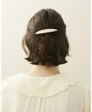 Alexandre De Paris Panama Acetate Barrette - Beige